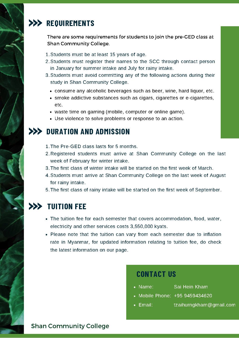 Shan Community College